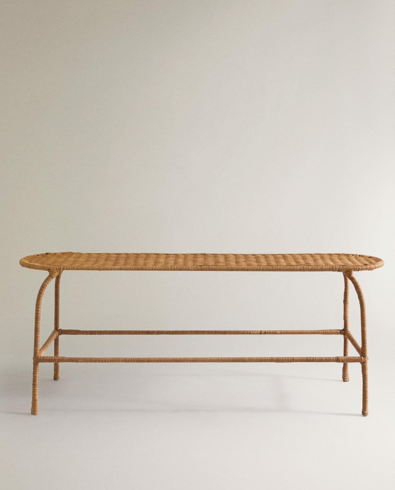 Скамья ZARA HOME ротанговая, коричневый, 43.5x34x110 см 4562/073/700-99