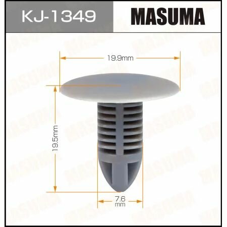 Клипса автомобильная (автокрепеж) MASUMA 1349-KJ уп.50