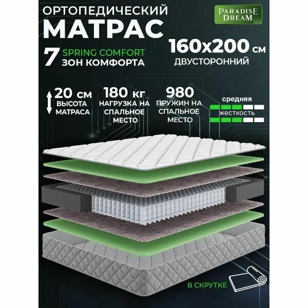Матрас Paradise Dream FoamPerfectSpring160х200