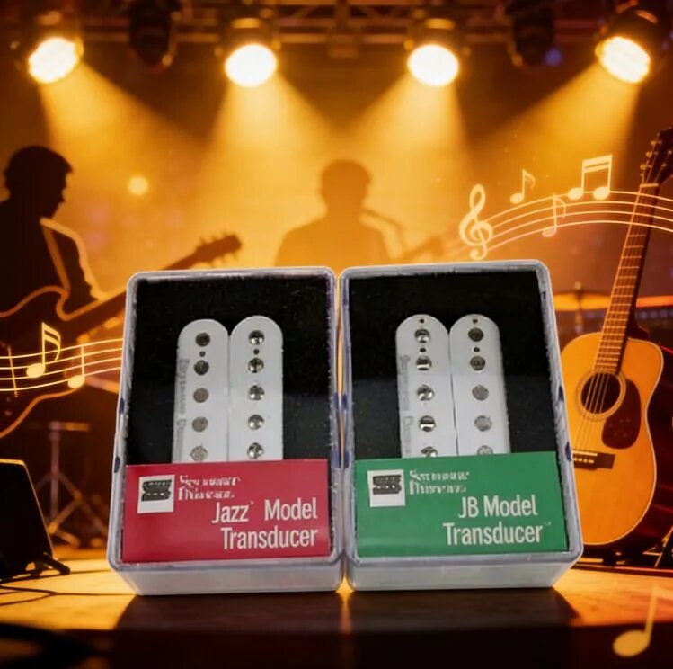 Seymour Duncan Новые высококачественные звукосниматели Alnico 5 SH1n для грифа и TB4 для бриджа, хамбакеры, 4C, белые