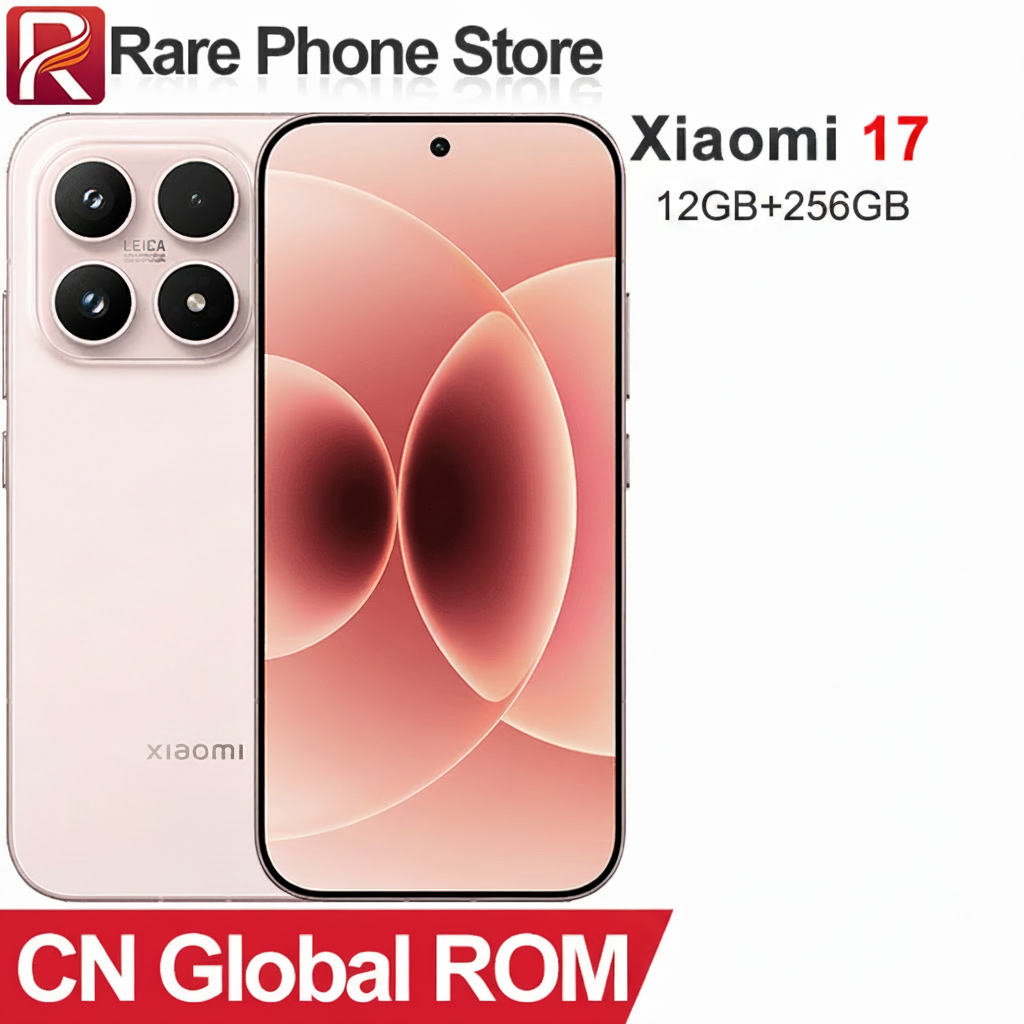 Глобальная версия Xiaomi 17 256 ГБ/512 ГБ, Snapdragon 8 Elite Розовый, 12ГБ, 256ГБ, 12GB 256GB Pink