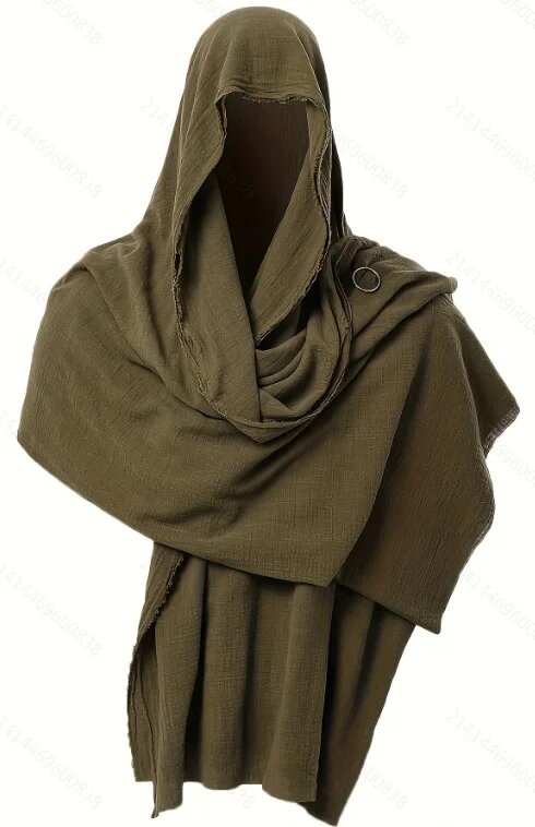 Хлопковый плащ для косплея пирата Зеленый, Army Green