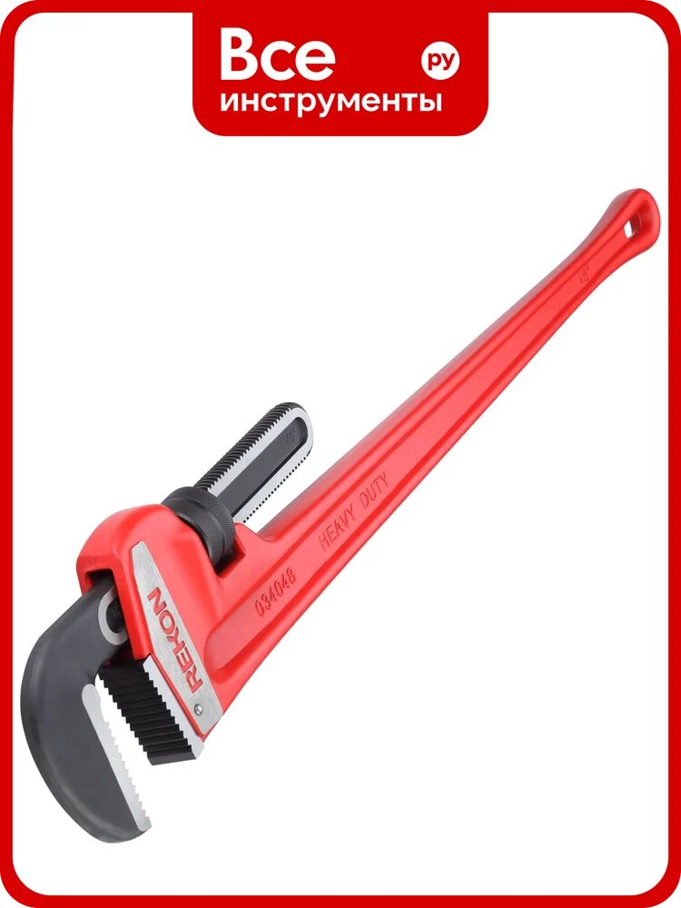 Прямой трубный ключ REKON 48" HEAVY DUTY (для больших нагрузок) 034048