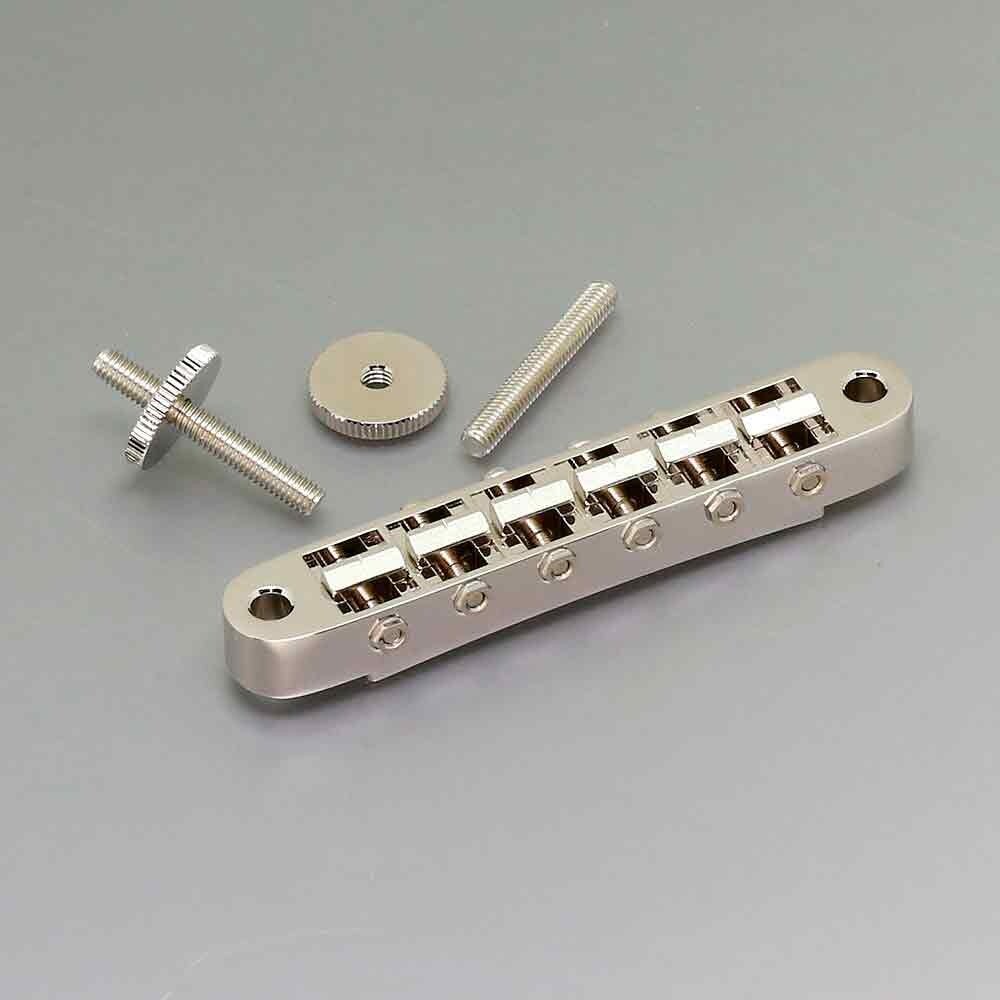 Бридж tune-o-matic Gotoh GE103B-N, vintage, никель