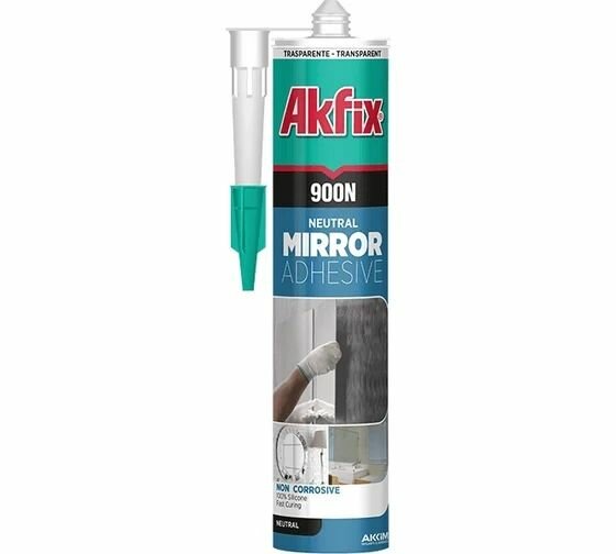 Силикон для зеркал Akfix 900n 280 мл прозрачный