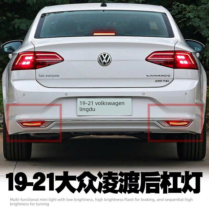 Пара задних фонарей для бампера Volkswagen Lingtu 2015-2023 гг, светодиодные, высокая интенсивность, качество OEM