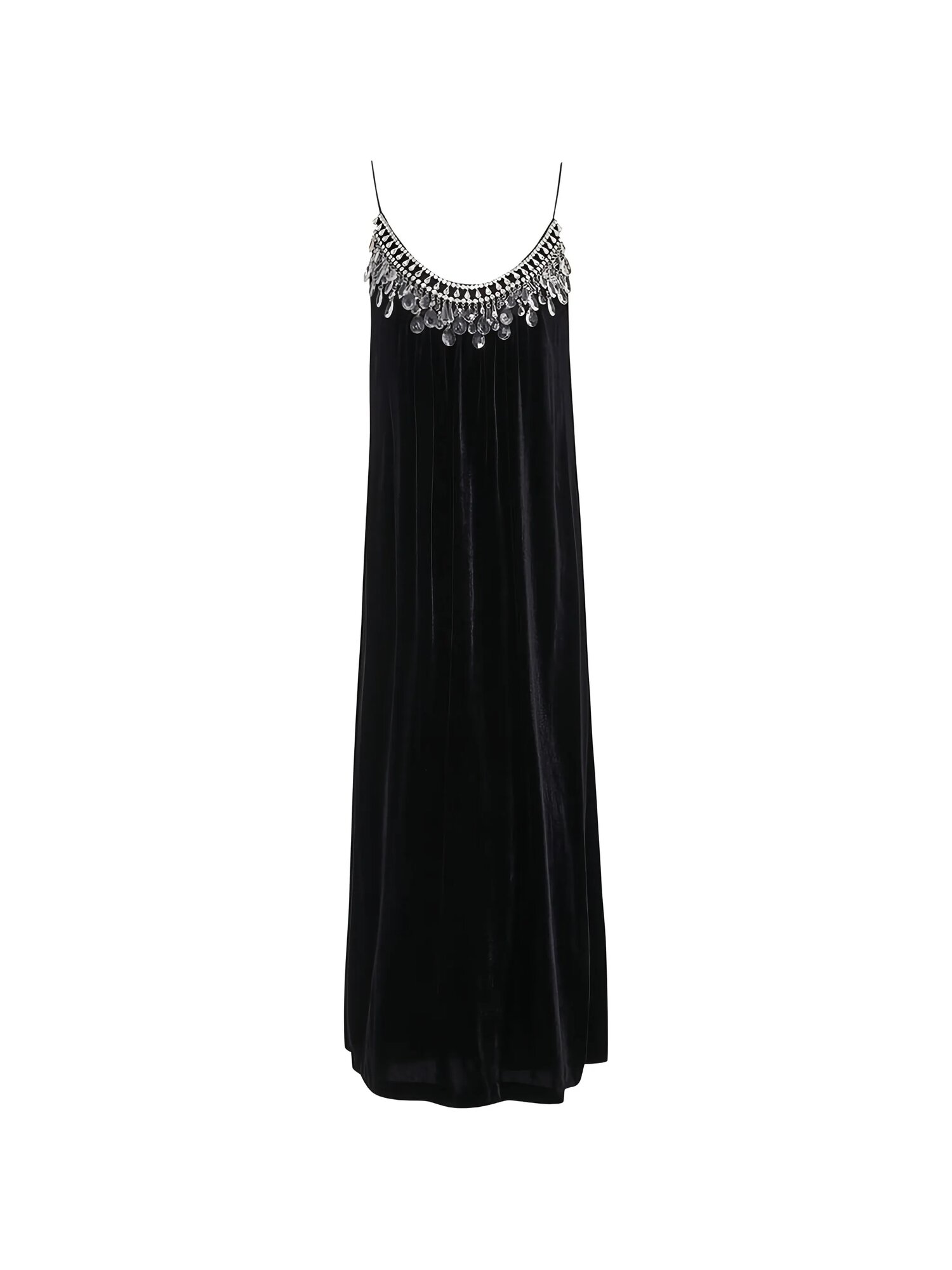 Платье Crystal-embellished velvet midi dress