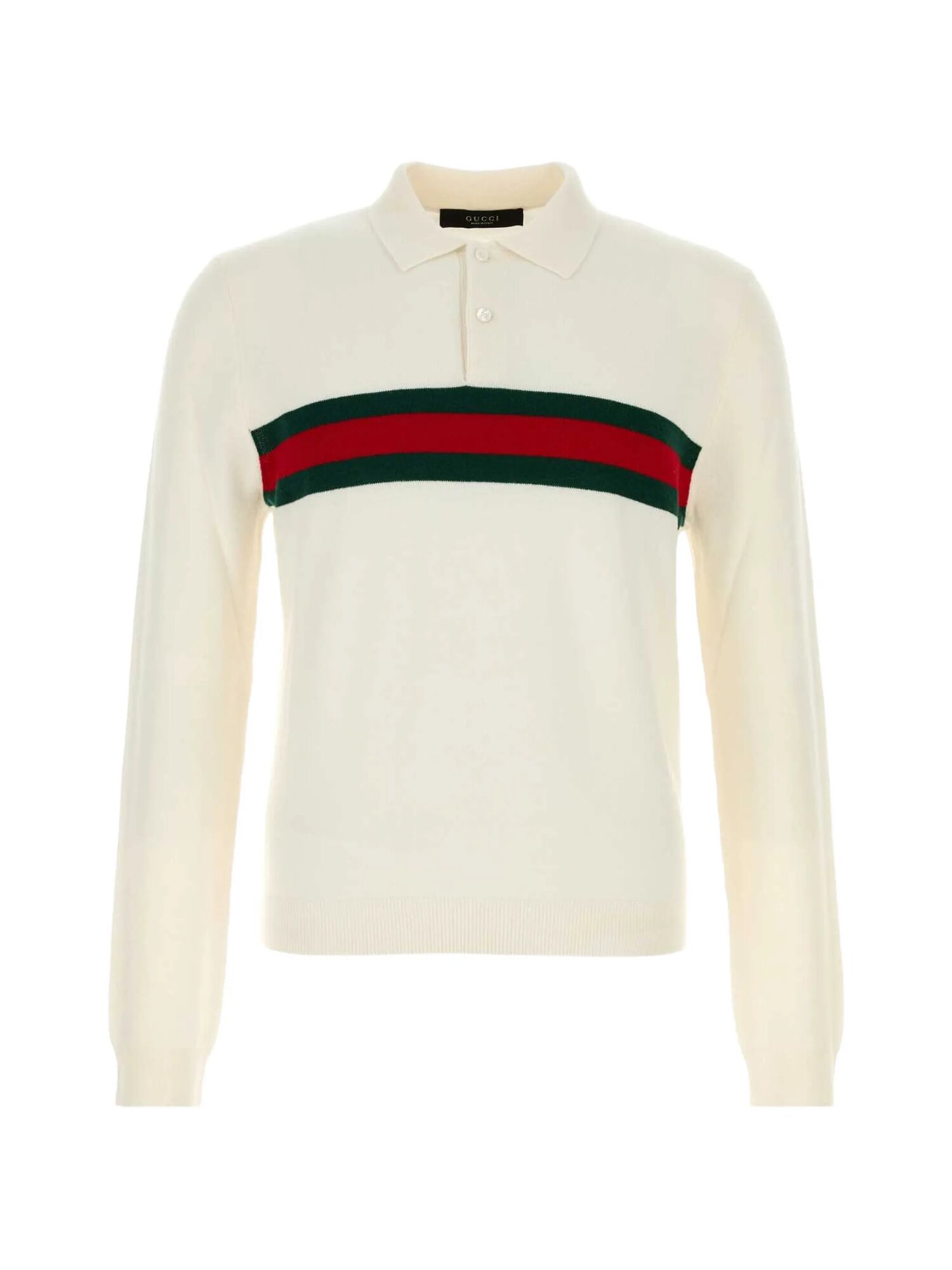 Рубашка Web-stripe long-sleeve polo shirt