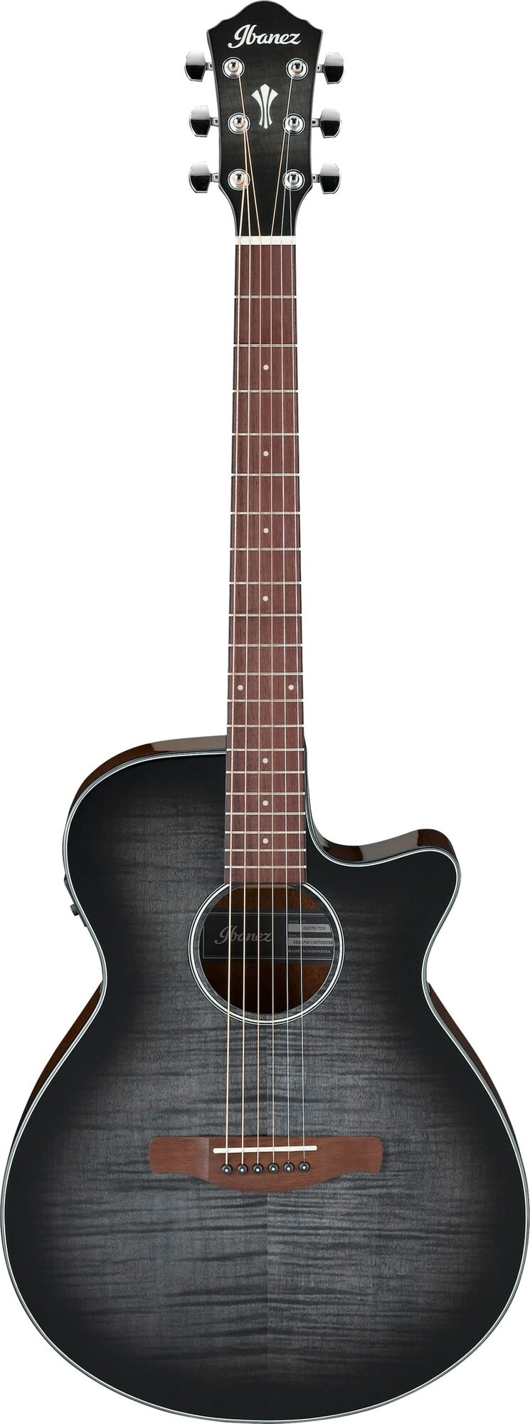IBANEZ AEG70-TCH электроакустическая гитара с вырезом, цвет - серый