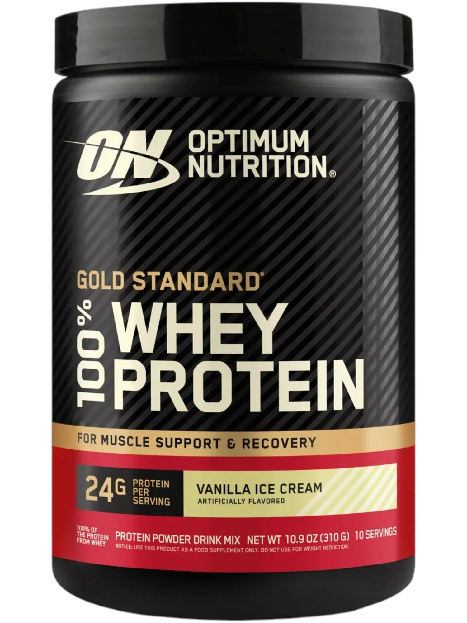 Сывороточный протеин Optimum Nutrition 100% Whey Protein Gold Standard 310 г, Ванильное мороженое