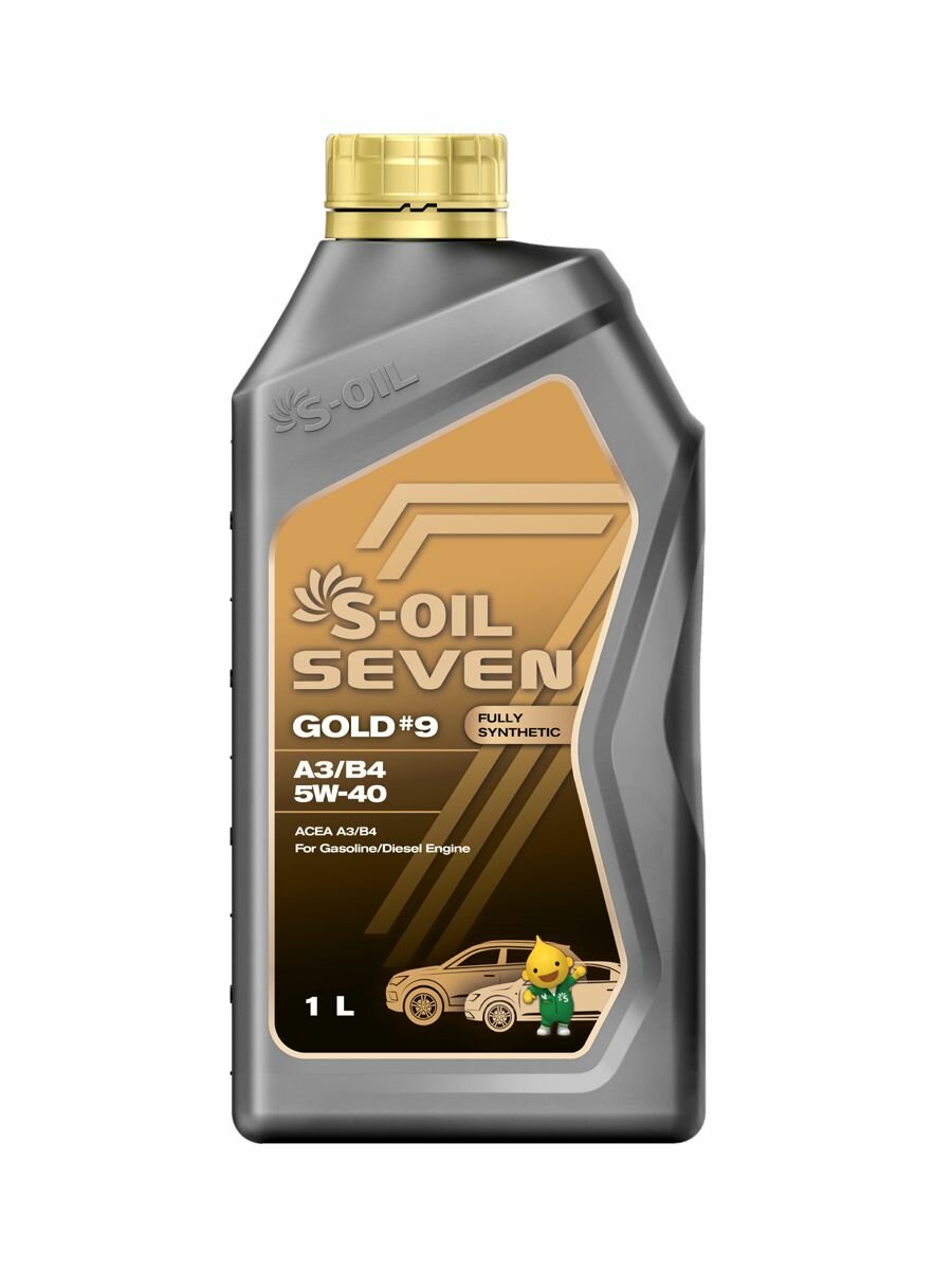 Масло моторное S-OIL 7 5W-40 GOLD #9 A3/B4 (1л)