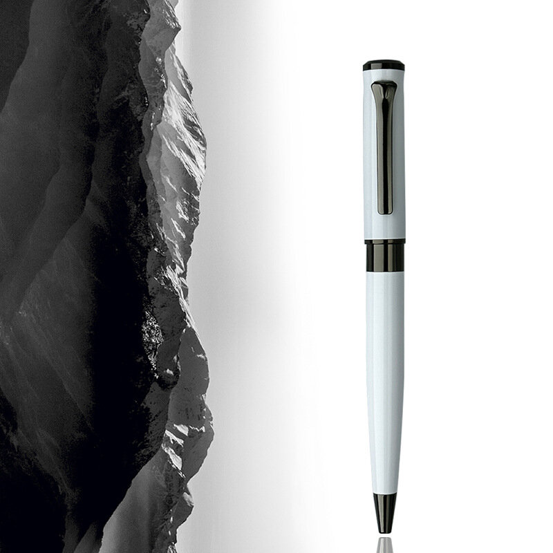 Шариковая ручка Guangzhou Pen Factory, белая, наконечник 1.0, матовая