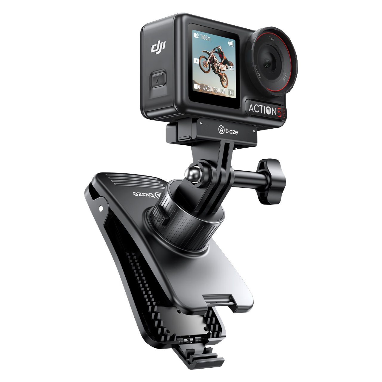 BIAZE DJI Action 5/4/3 серия магнитный крепеж для рюкзака и грудной штатив для спортивной камеры Цвет：[Action 5/4/3]
