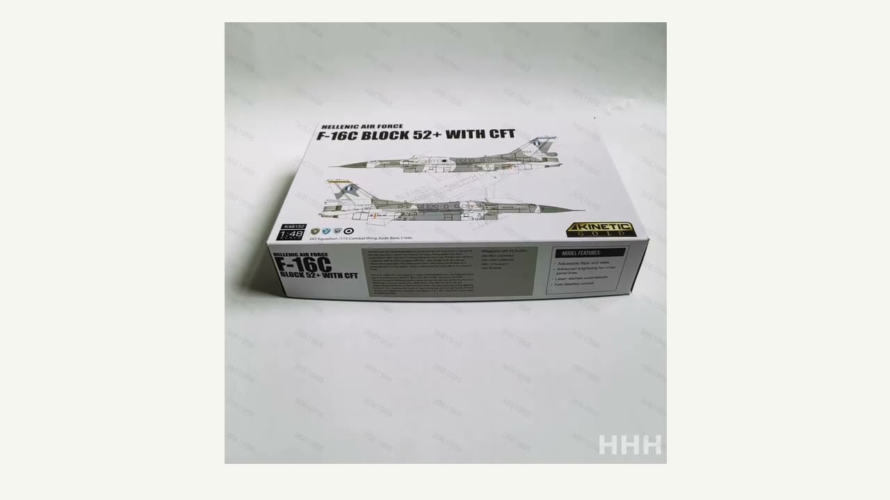 Сборная модель KINETIC K48152 1/48 Греческих ВВС F-16C Block 52+ с CFT Ограниченное издание — фото 1