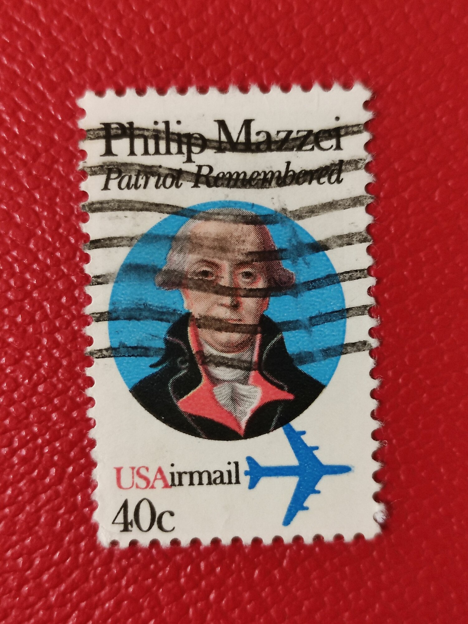 Марки Соединенные Штаты Америки 1980. Самолет/Авиапочта. Серия: "Филип Маццей". Гашение. Редкость. См фото