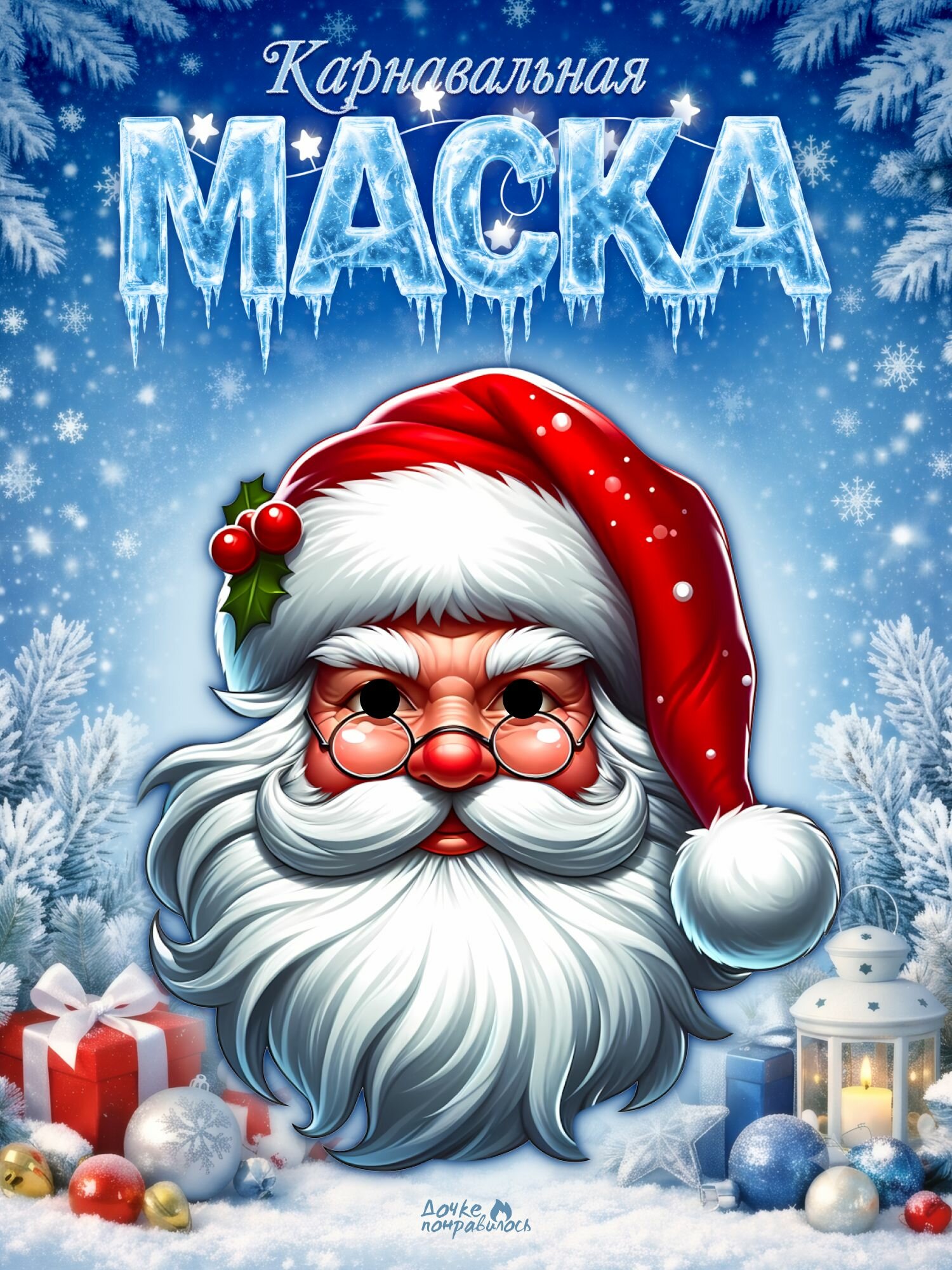 Маска новогодняя Дед Мороз