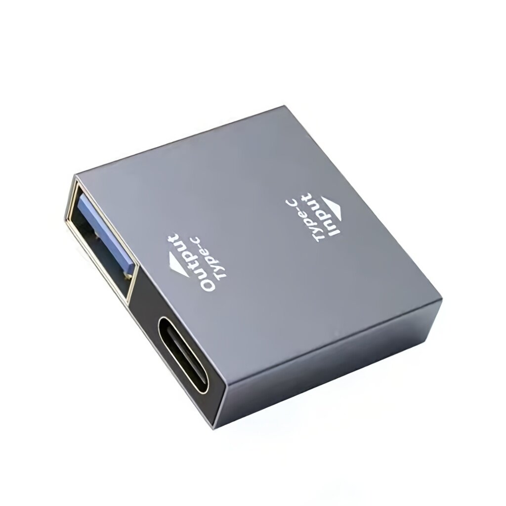 USB-C Адаптер-разветвитель с двумя гнездами Type-C (гнездо-гнездо), переходник-удлинитель для USB-C устройств, модель 1C 1A