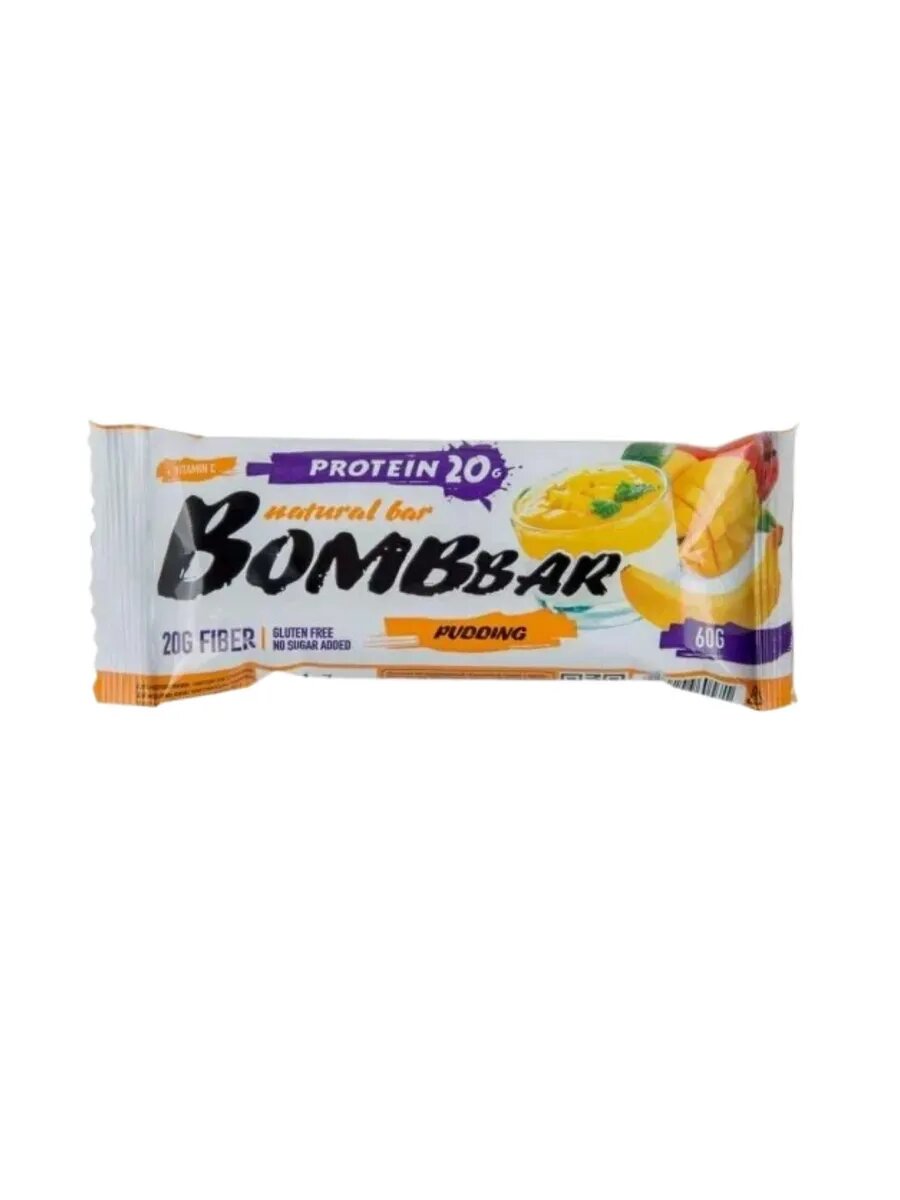 BombBar Батончики неглазированные, манго банан, 1 шт