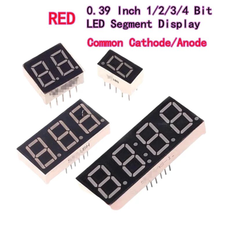 Светодиодный дисплей 0.39" 4 bit Anode красный