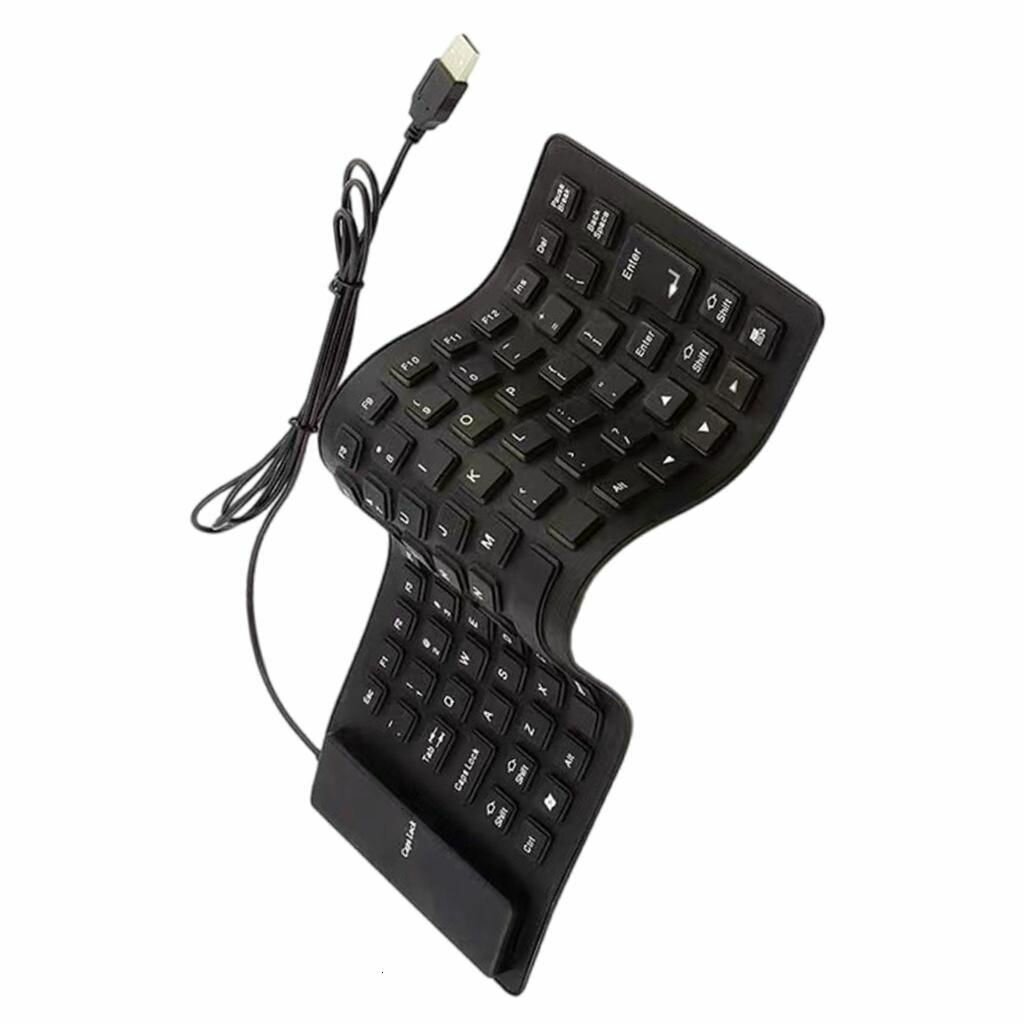 Водонепроницаемые силиконовые клавиатуры 85Keys с USB-проводами в рулонах для ноутбуков