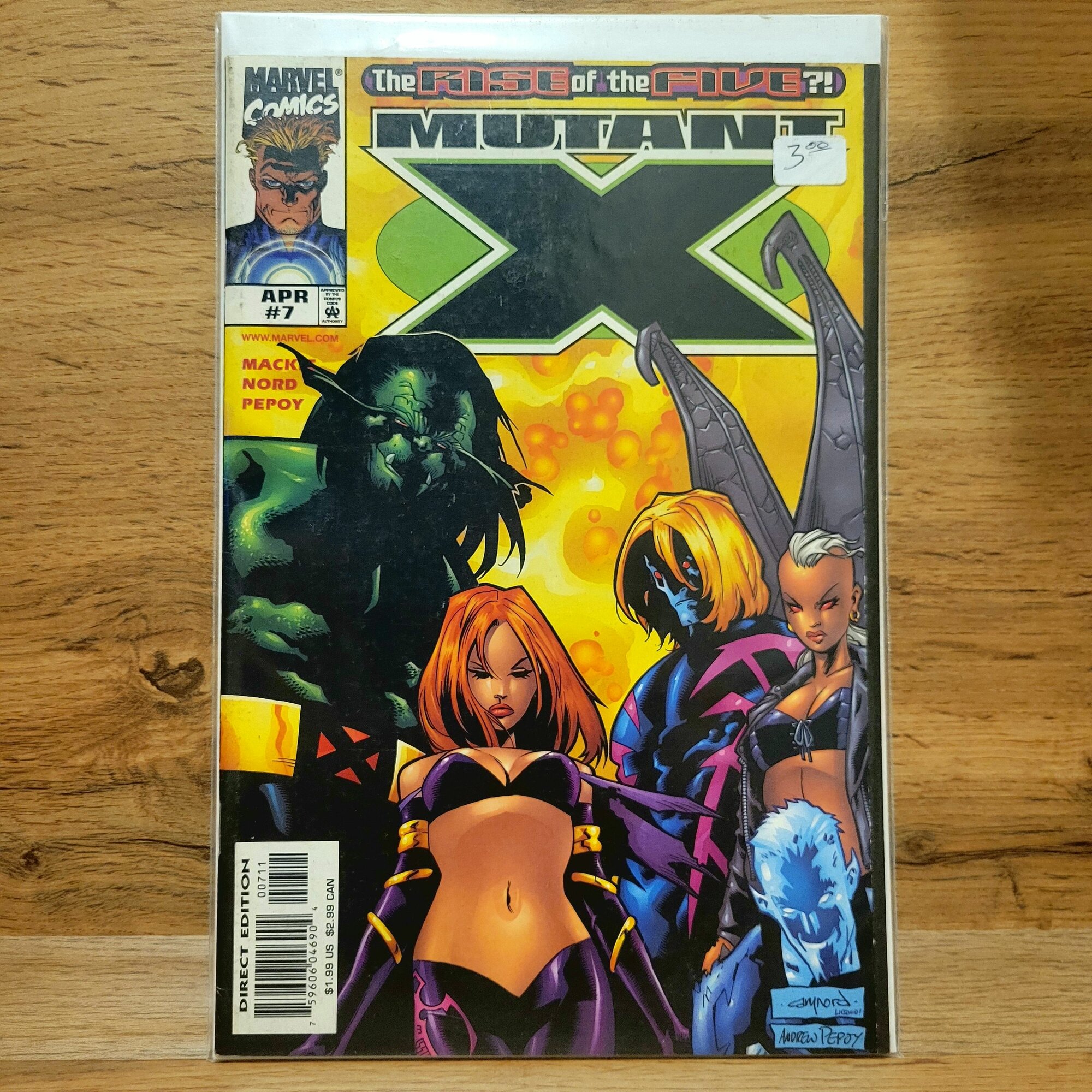 Ретро Комикс Mutant X #7. 1996 Год.