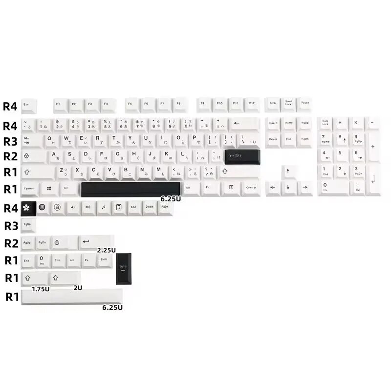 Kelowna PBT Dye Subbed Keycaps для механических клавиатур Cherry Profile keycaps only
