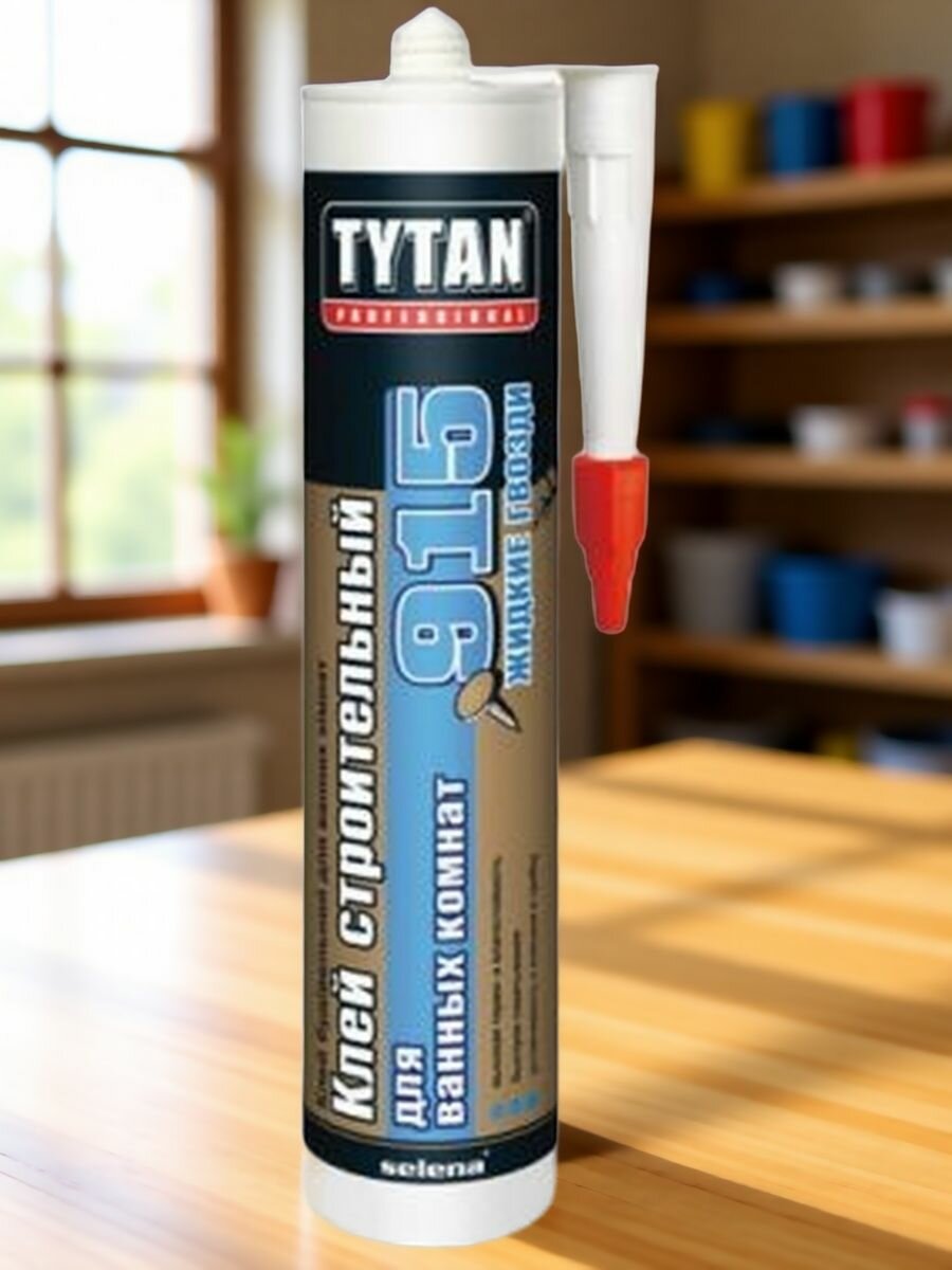 Строительный клей для ванных комнат №915 белый 440г TYTAN Professional