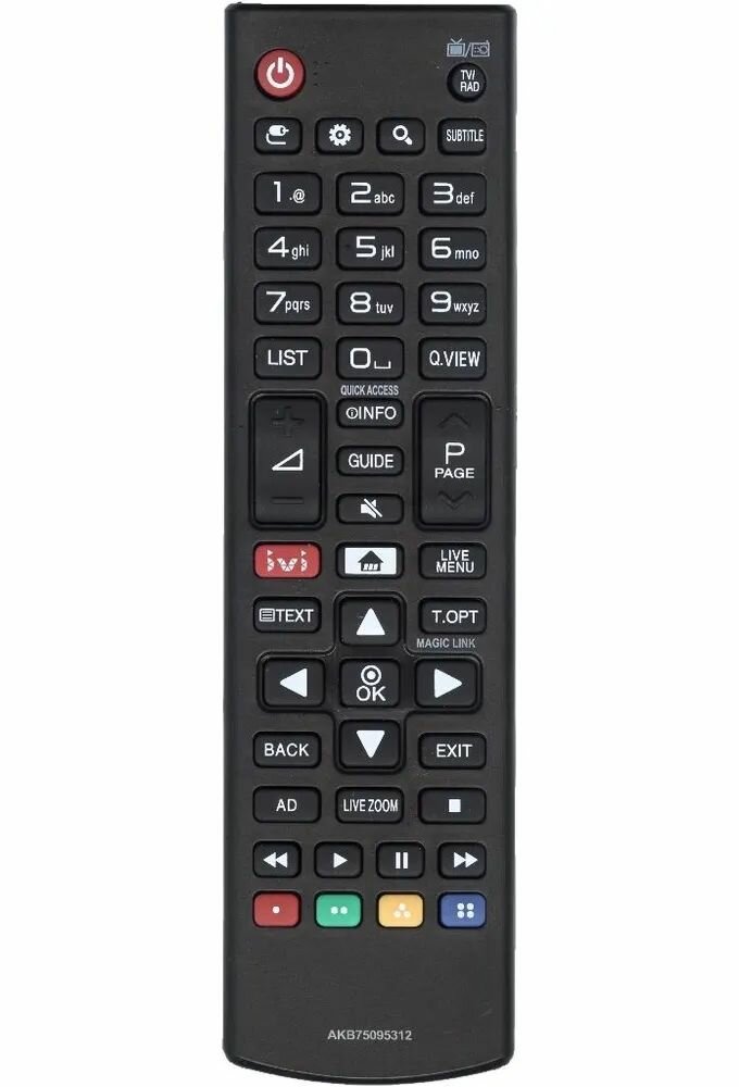 Пульт для телевизора LG AKB75095312 AKB75375611 замена запчасть