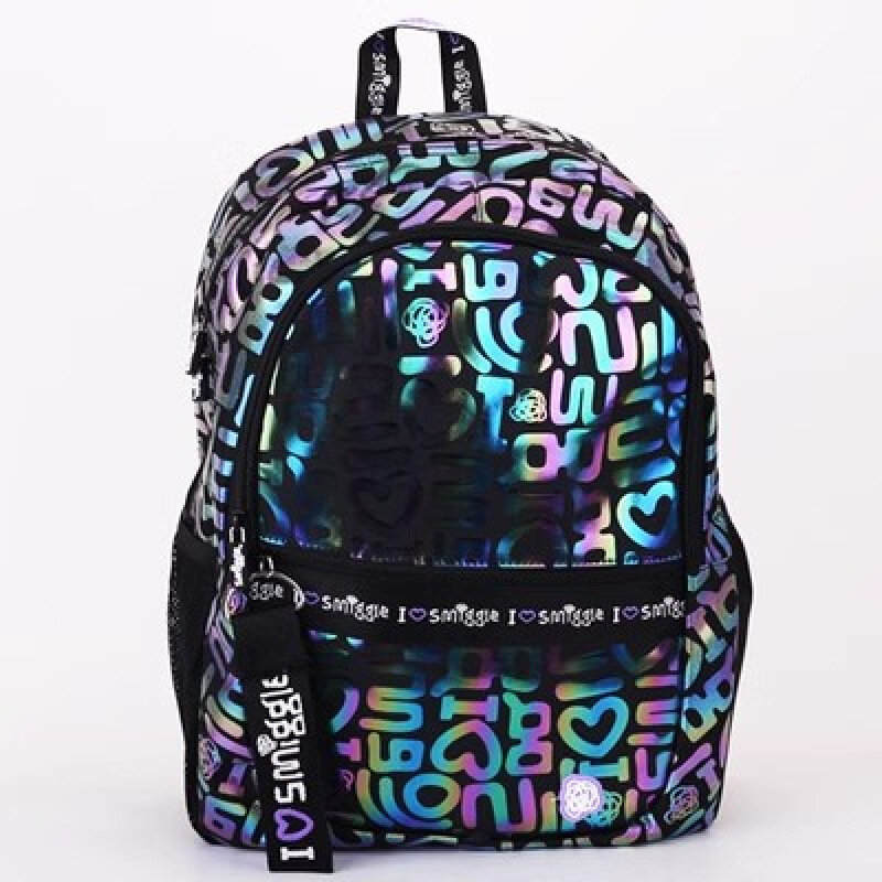 Школьный рюкзак Smiggle, цвет: Черный с радужным блеском
