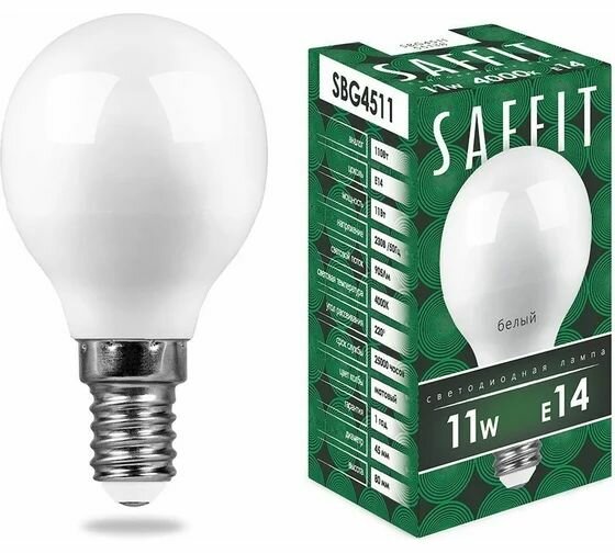 Светодиодная лампа 11W 230V E14 4000K