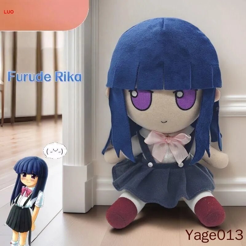 Когда плачут цикады Рика Фурудэ плюшевая игрушка ; Higurashi no Naku Koro ni Rika Furude мягкие игрушки аниме 20CM
