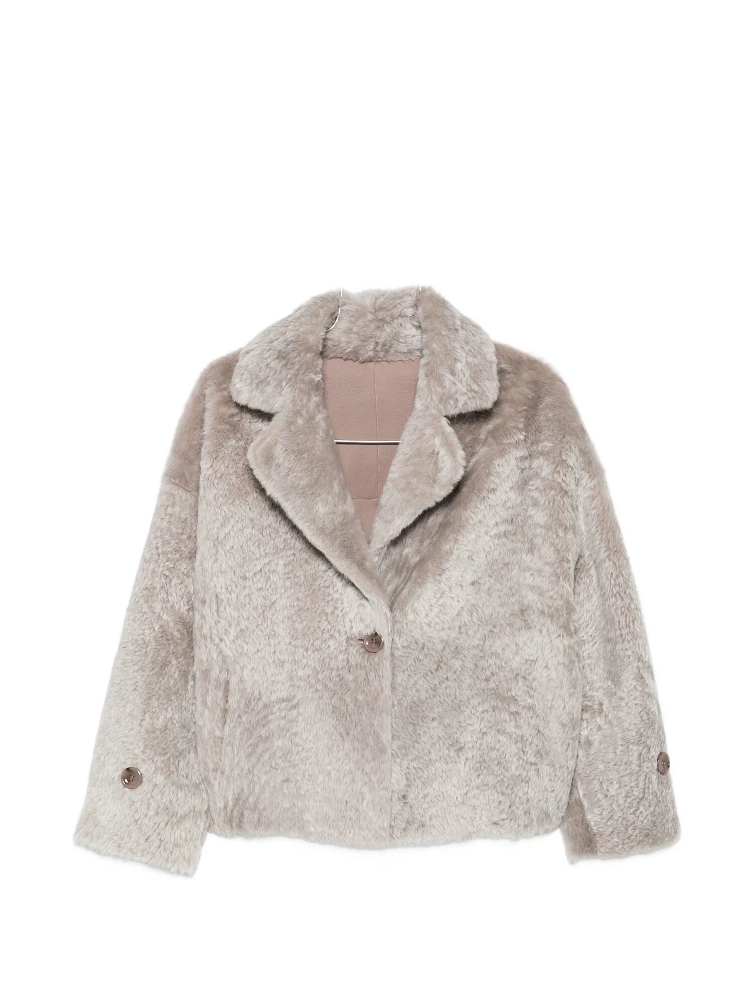 Пальто Shearling button-up coat