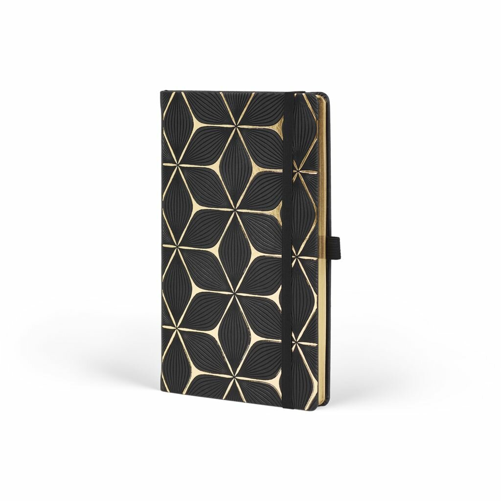 Блокнот в линейку Castelli Milano gold flower 9*14 карманный, Италия