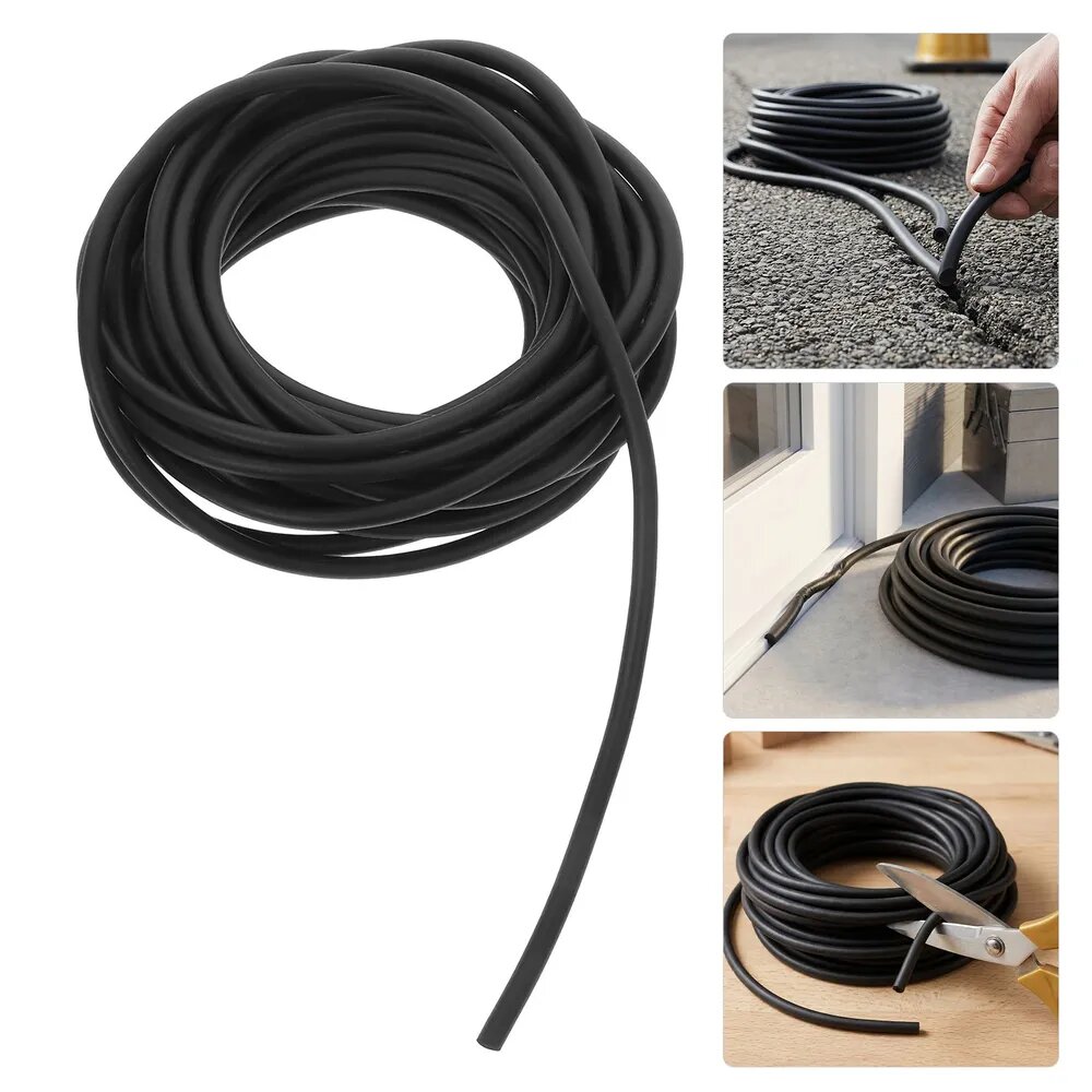 Черная уплотнительная лента из epdm резины, 3 шт по 10 м, для герметизации трещин и деформационных швов