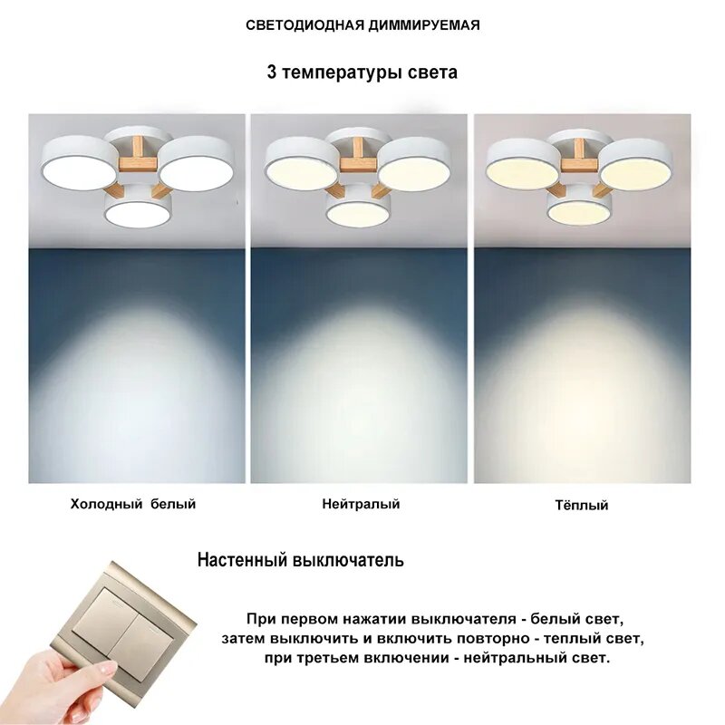 DP LIGHT Люстра, LED — фото 1