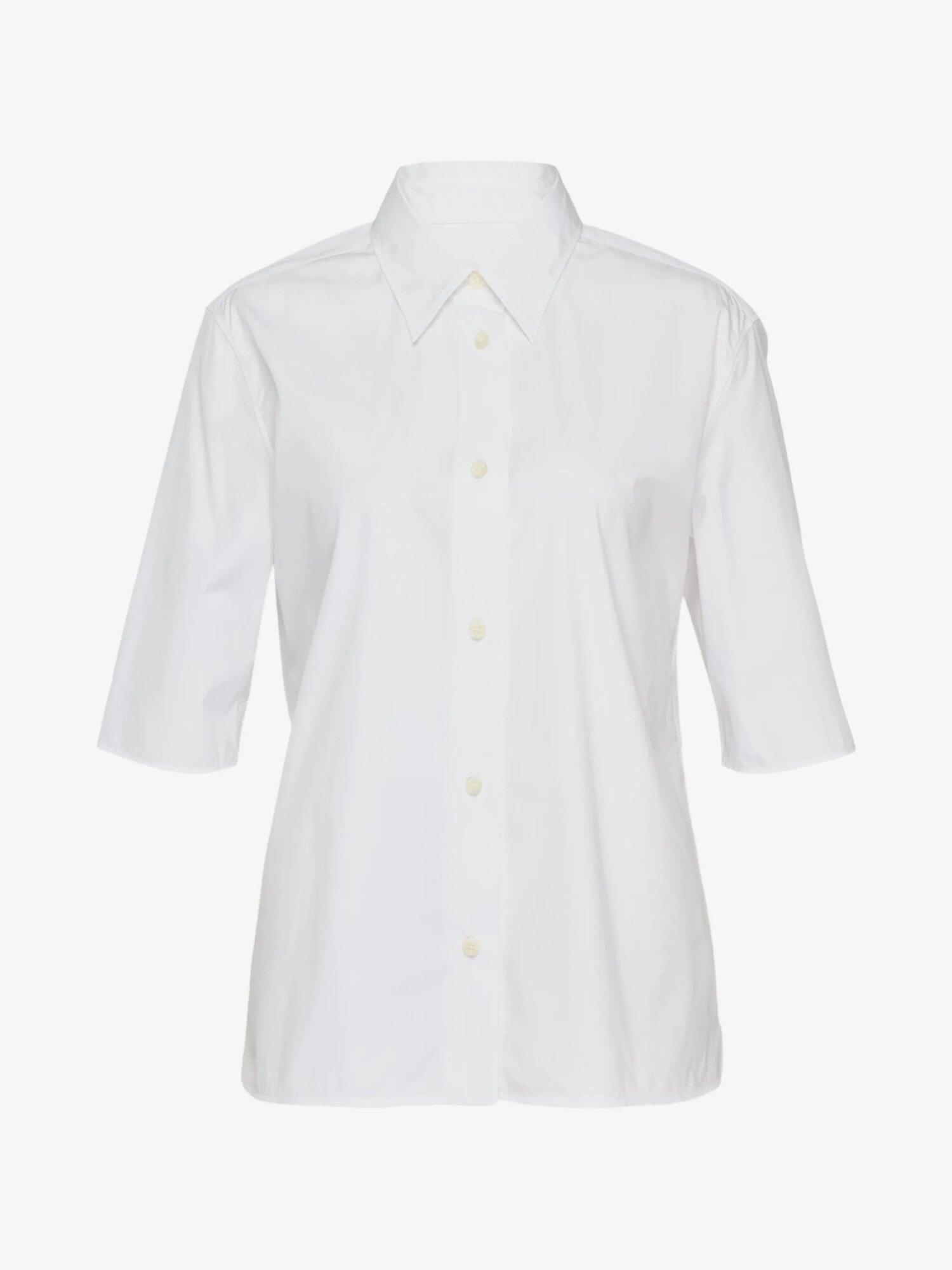 Рубашка Jil Sander Cotton poplin shirt, размер 42, бежевый/белый