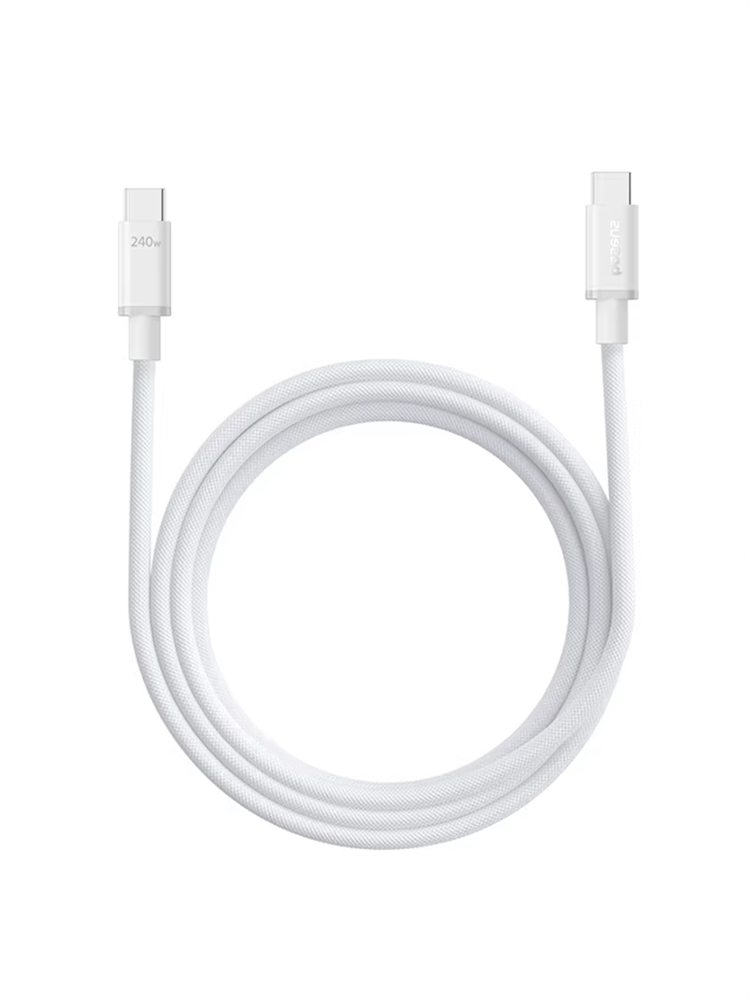Baseus Кабель Baseus Fast Charging Data Type-C - Type-C 240W 1м E0427702 Белый — фото 1