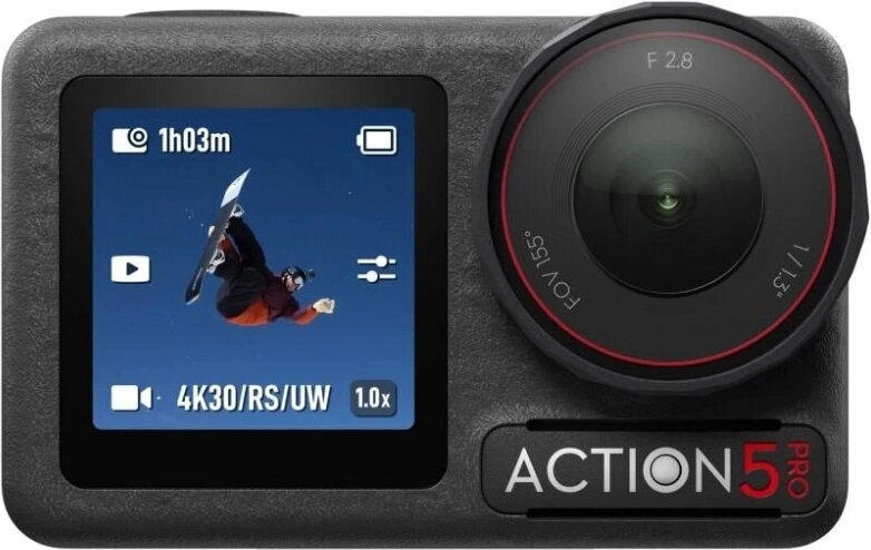 Экшн-камера Dji Osmo Action 5 Pro Adventure Combo 1xCMOS 12Mpix черный/черный
