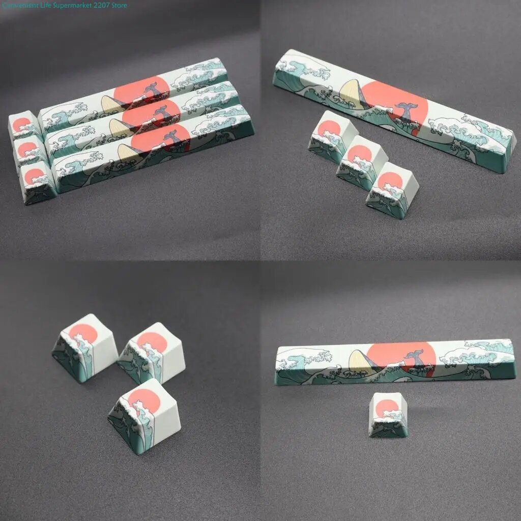 J0PA Coral Sea SPACE ESC Кейкапы PBT для механической клавиатуры 2 шт.