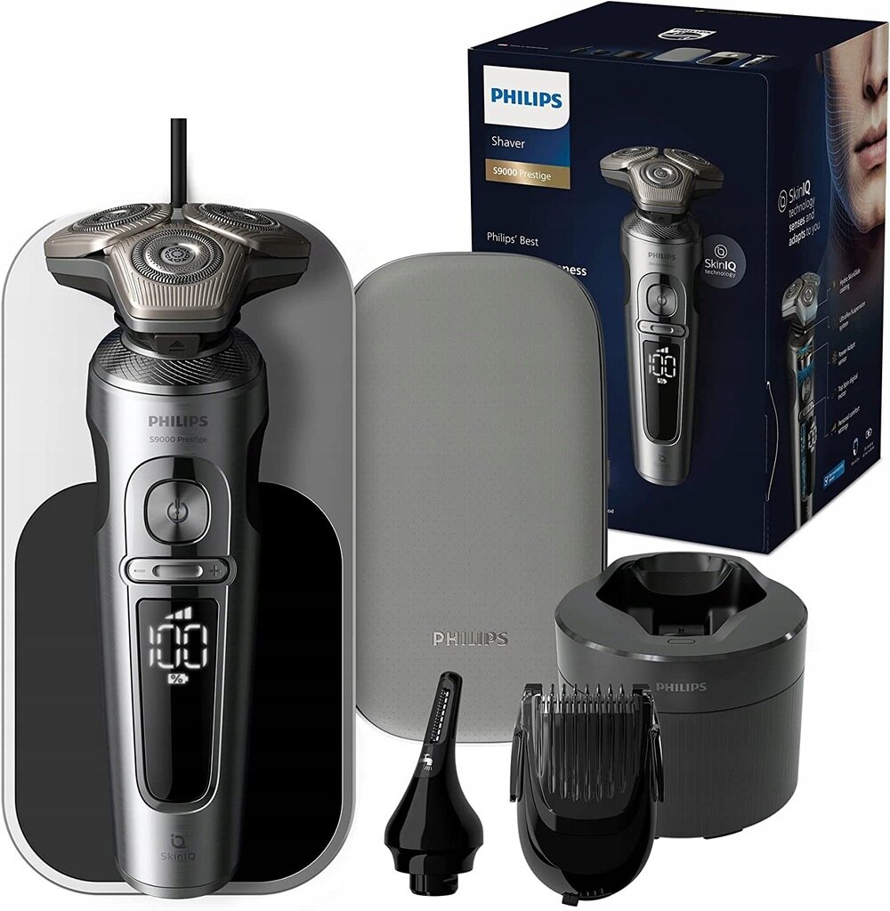 Электробритва Philips SP9885/35 Series 9000 Prestige, серебристый оригинал !