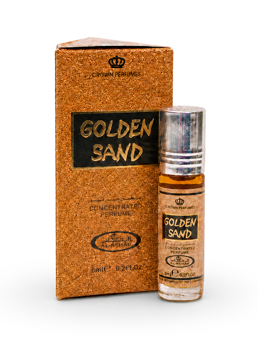 Масляные духи Al Rehab Golden Sand восточный аромат женский, 6 мл