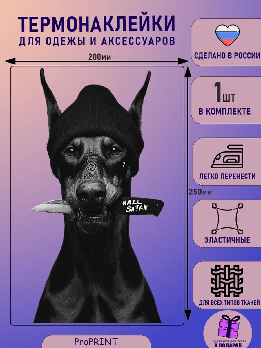 Термонаклейка на одежду взрослая