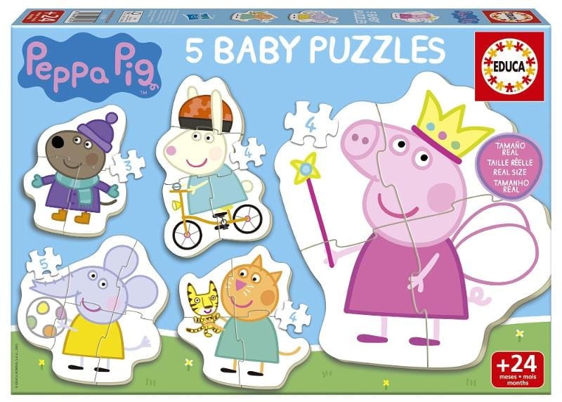 Пазл Educa Baby "Свинка Пеппа" 5 в 1