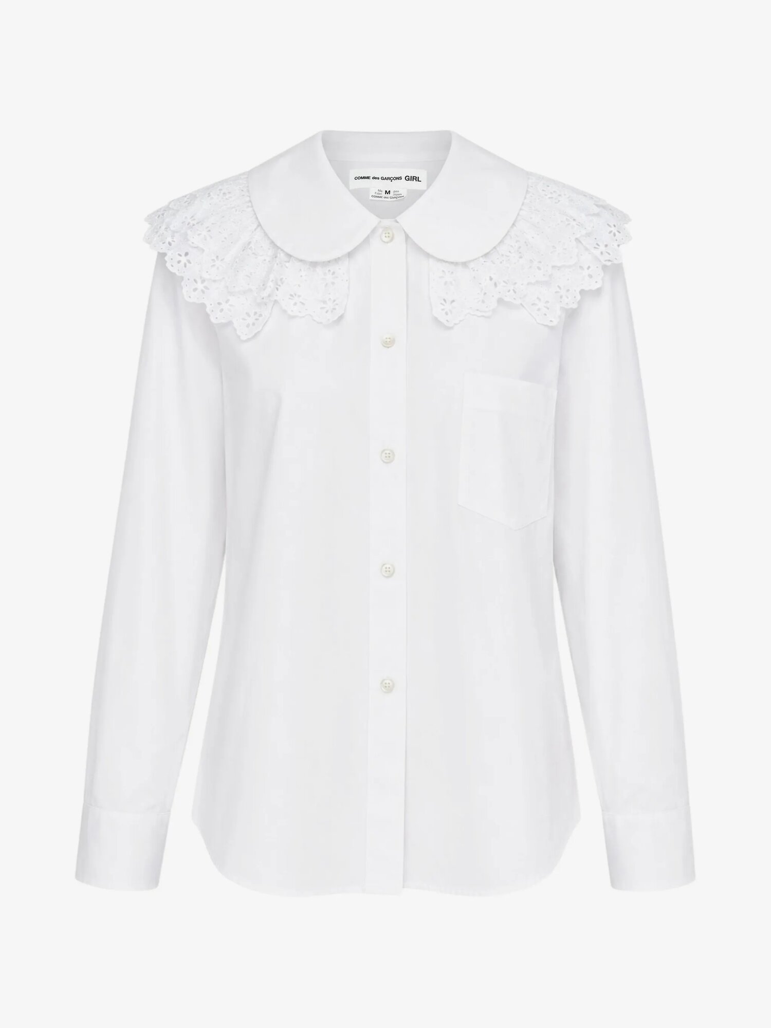 Рубашка Lace-collar Peter Pan shirt