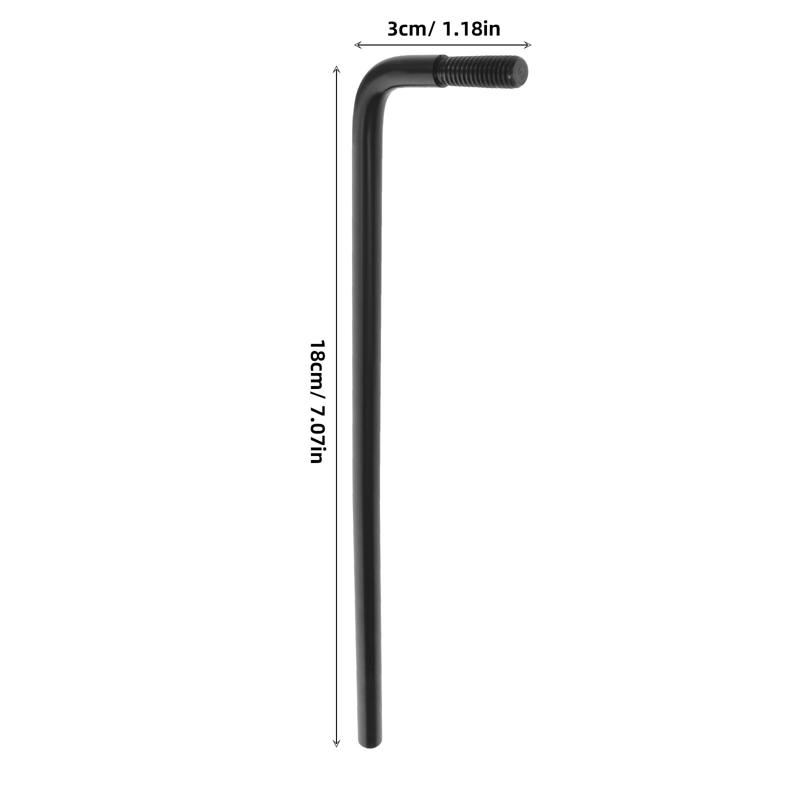 Tremolo Arm Для Гитары Из Прочного Сплава Чёрного Цвета 12X3Cm