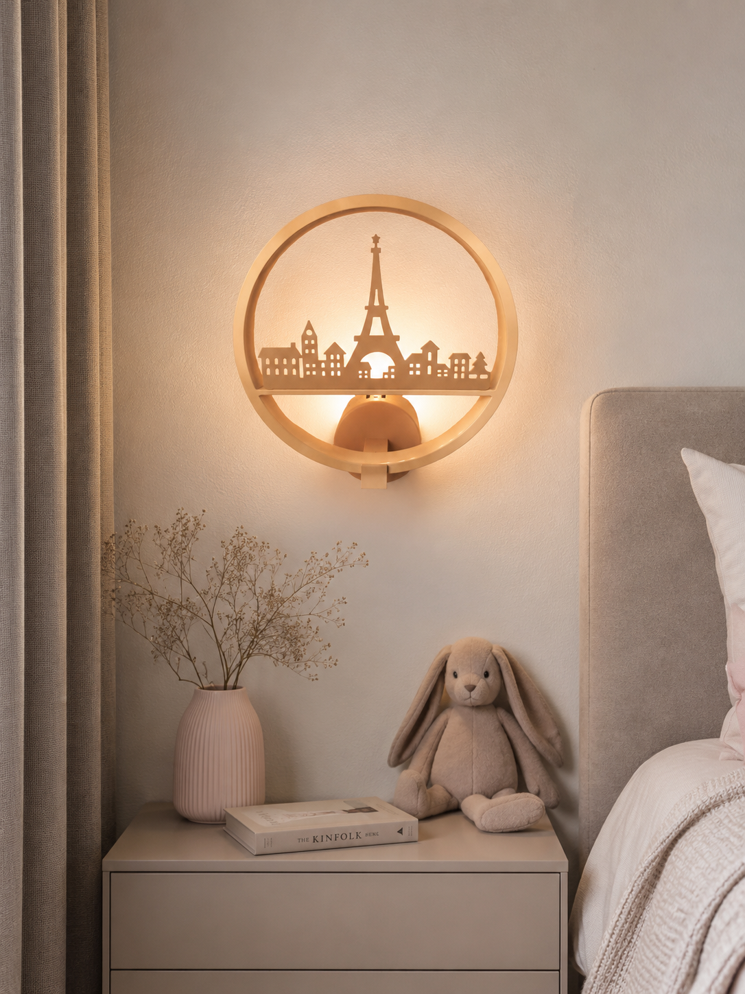 Светильник House Design "Eiffel Tower", настенный, металлический, цвет бежевый