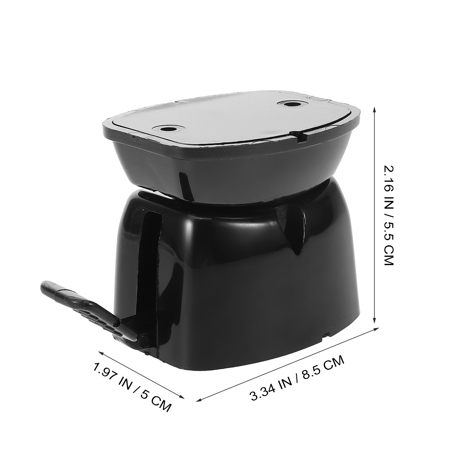 2pcs Замок Для Двери Прицепа Размер 8.5X5.5X3.8Cm Цвет Black