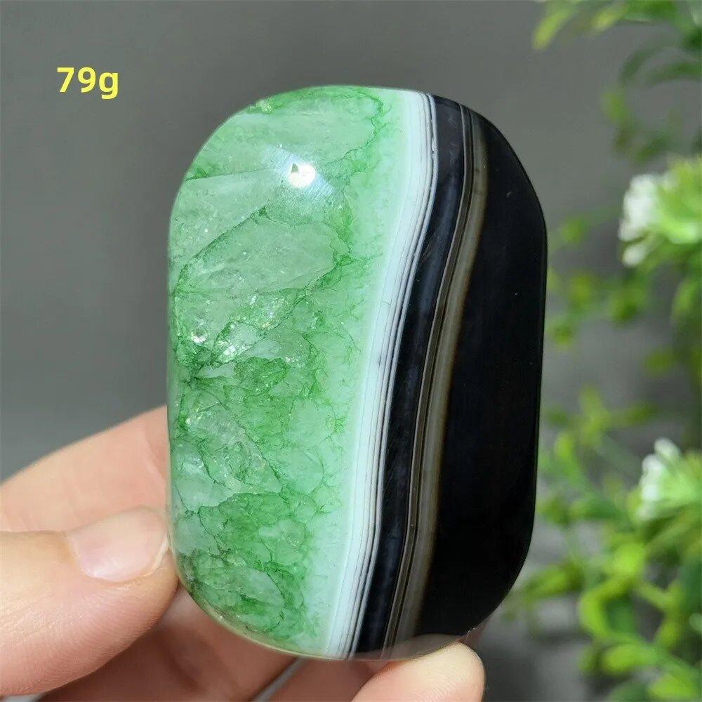 Зеленый агат, кристалл для Рейки 1 79g