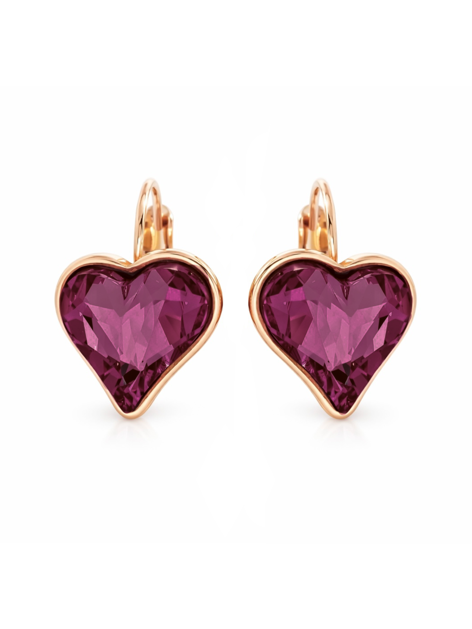 Серьги двусторонние, кристаллы Swarovski