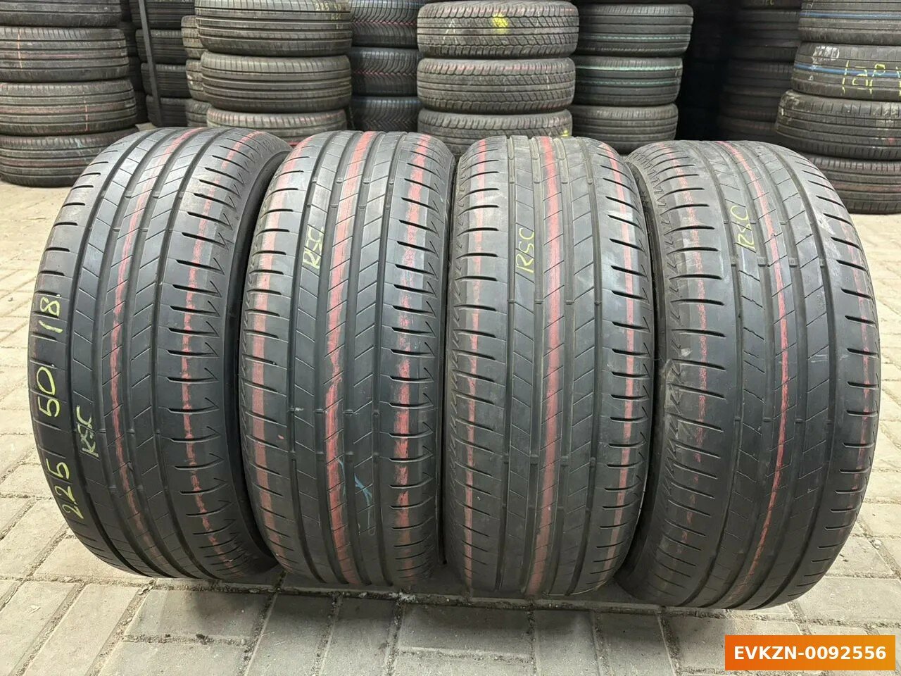 Комплект (4 шт) летних БУ шин Bridgestone Turanza T005 225/50 R18 30% износ 7991361415 RunFlat